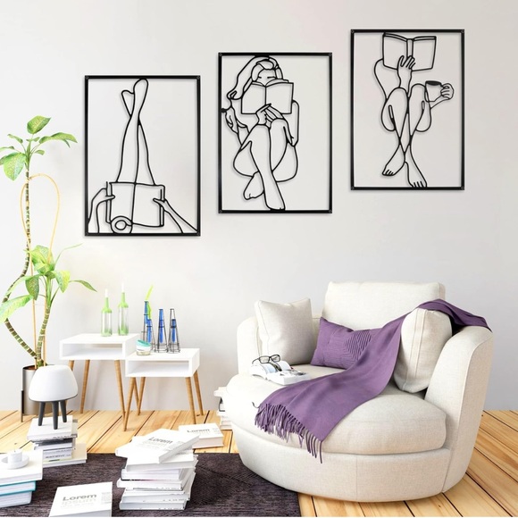 Wall Decor | 3 Panel Metal Wall Decor | Poshmark